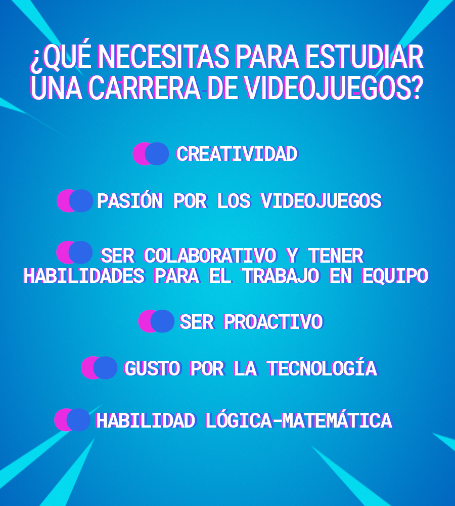 5 carreras para crear videojuegos