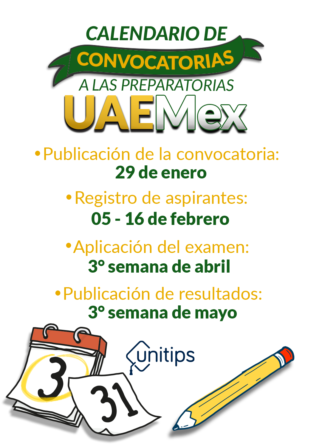 Convocatoria a las preparatorias UAEMex 2024