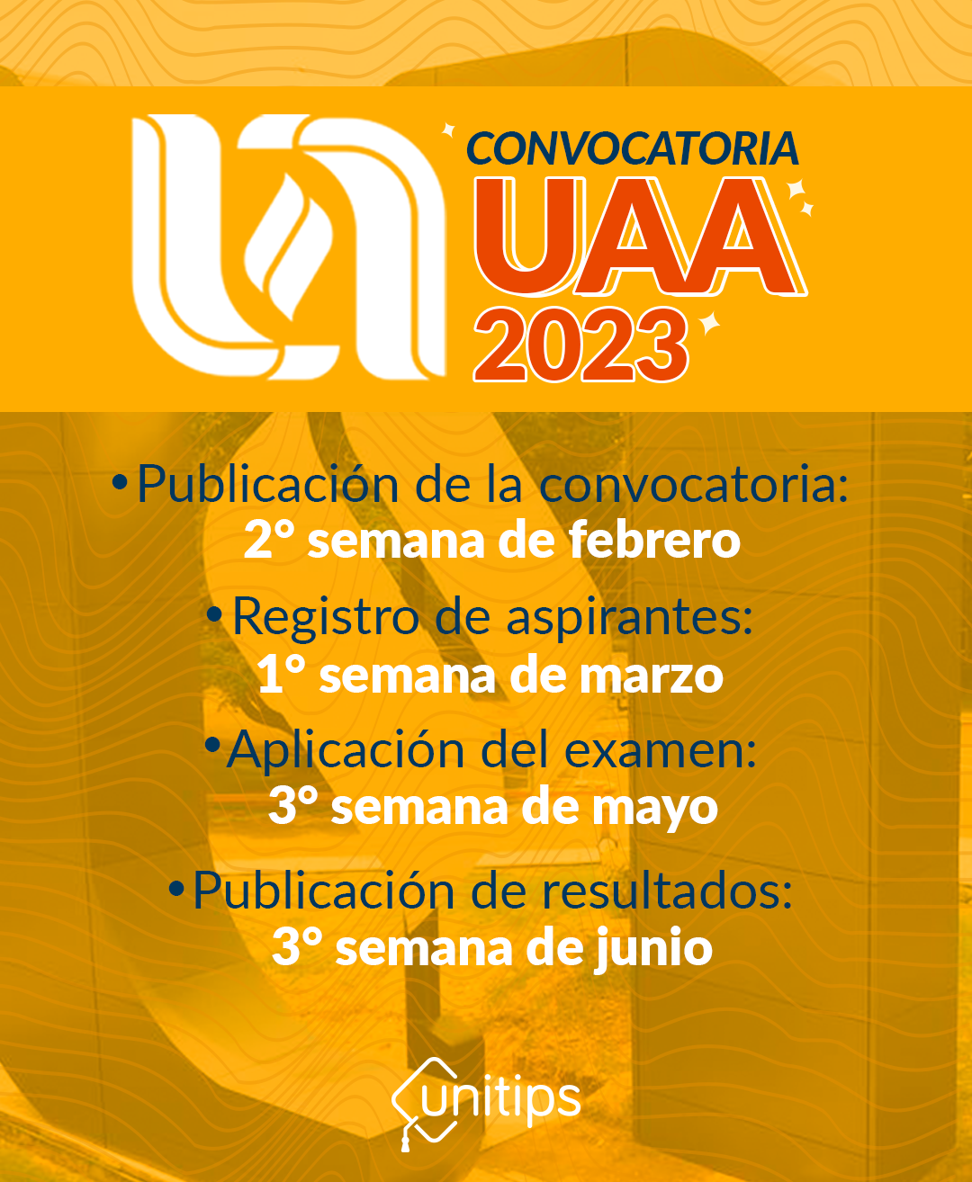 Convocatoria a la UAA 2023