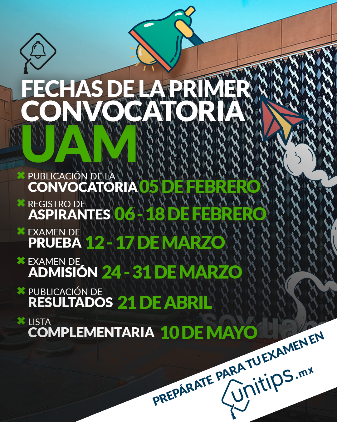 Convocatoria UAM 2025: primer proceso a licenciaturas