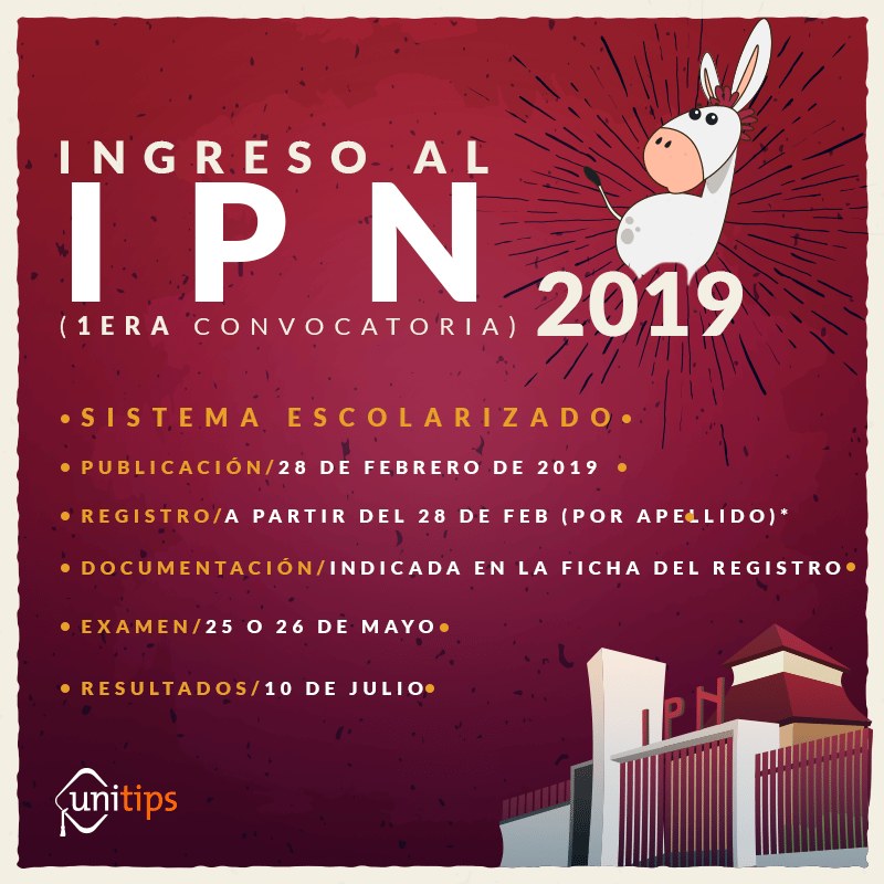 Primera convocatoria IPN 2019 Nivel Superior