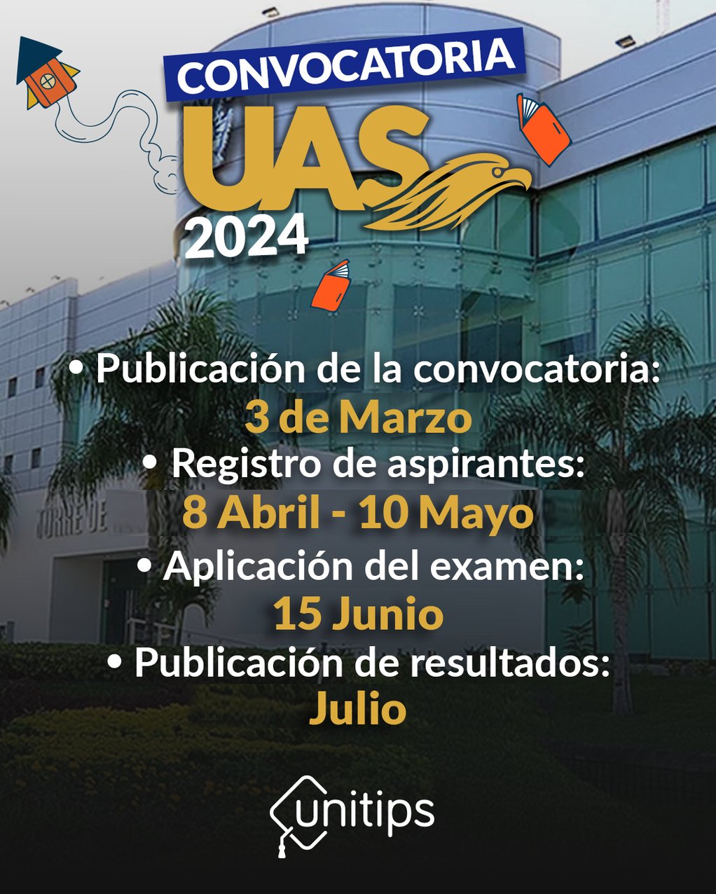 Convocatoria UAS 2024 a nivel superior