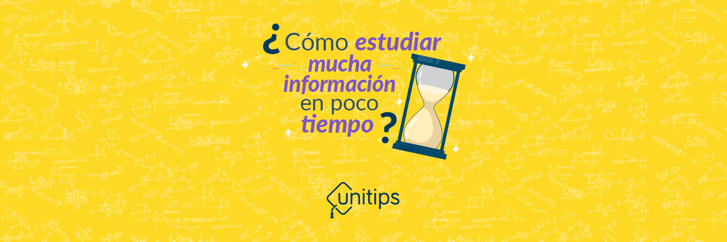 ¿Cómo estudiar mucha información en poco tiempo?